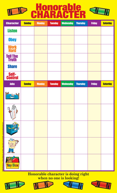 Replacement Home Recording Chart | HONORABLE CHARACTER™