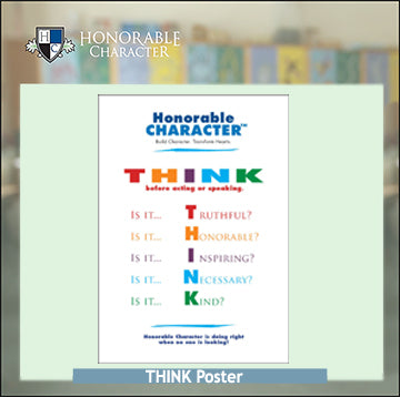 THINK Posters | HONORABLE CHARACTER™